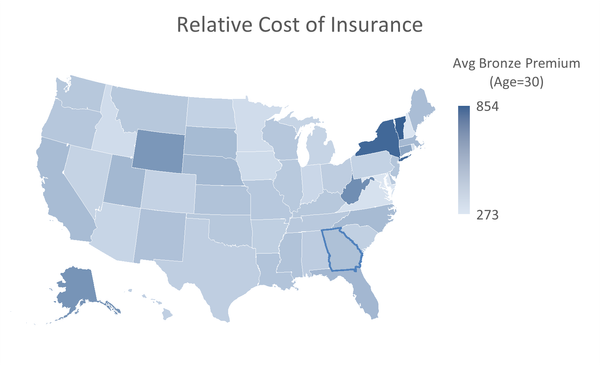 Georgia Health Insurance Costs & HRA Strategy Guide